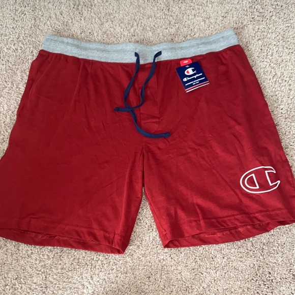 Champion | Shorts | Nwt Champion Red Sleep Authentic Athletic Wear Mens ...